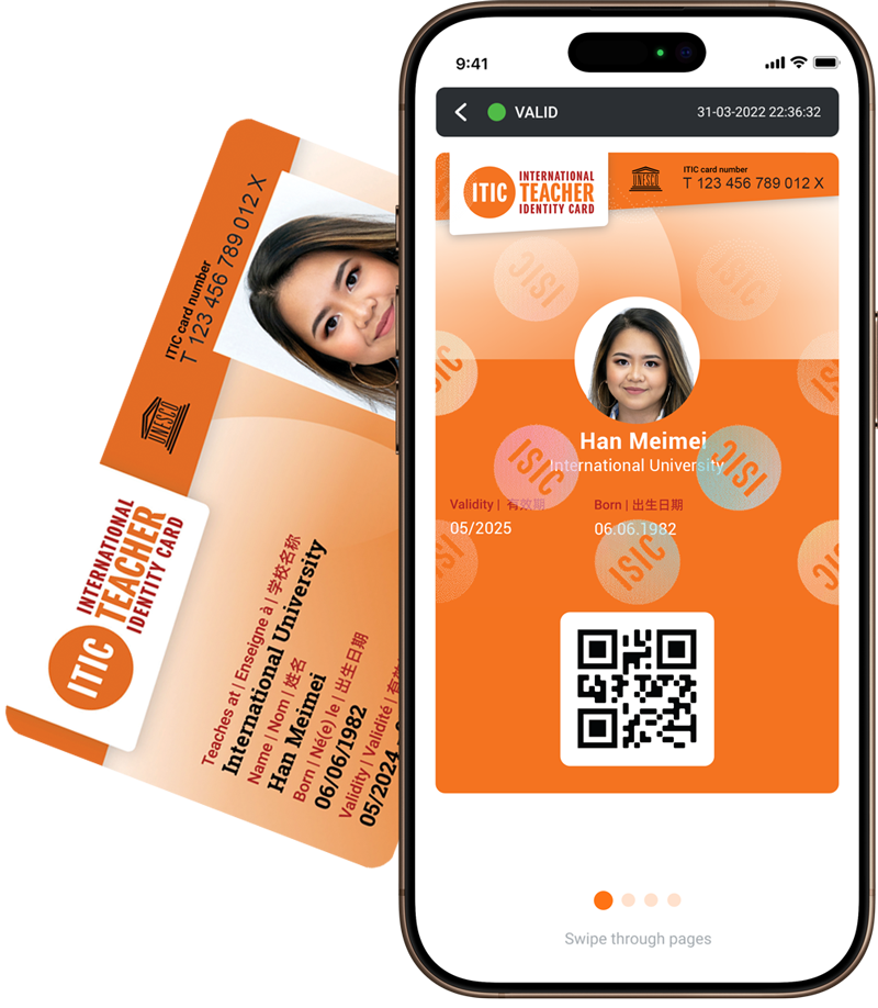 国际教师证 ITIC - International Teacher Identity Card - ISIC国际学生证